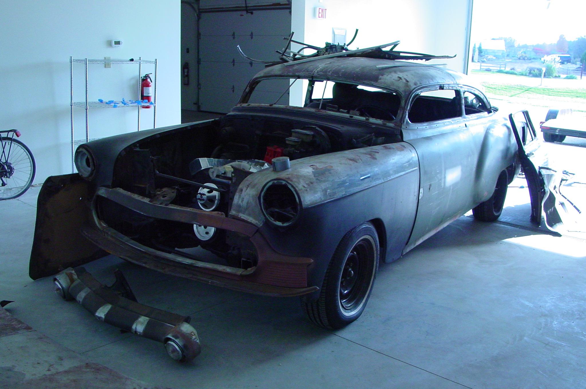 1953 Chevy Chop Top [ 5-1/2" ] With a 454 and TH400 | Midnight Hot Rods