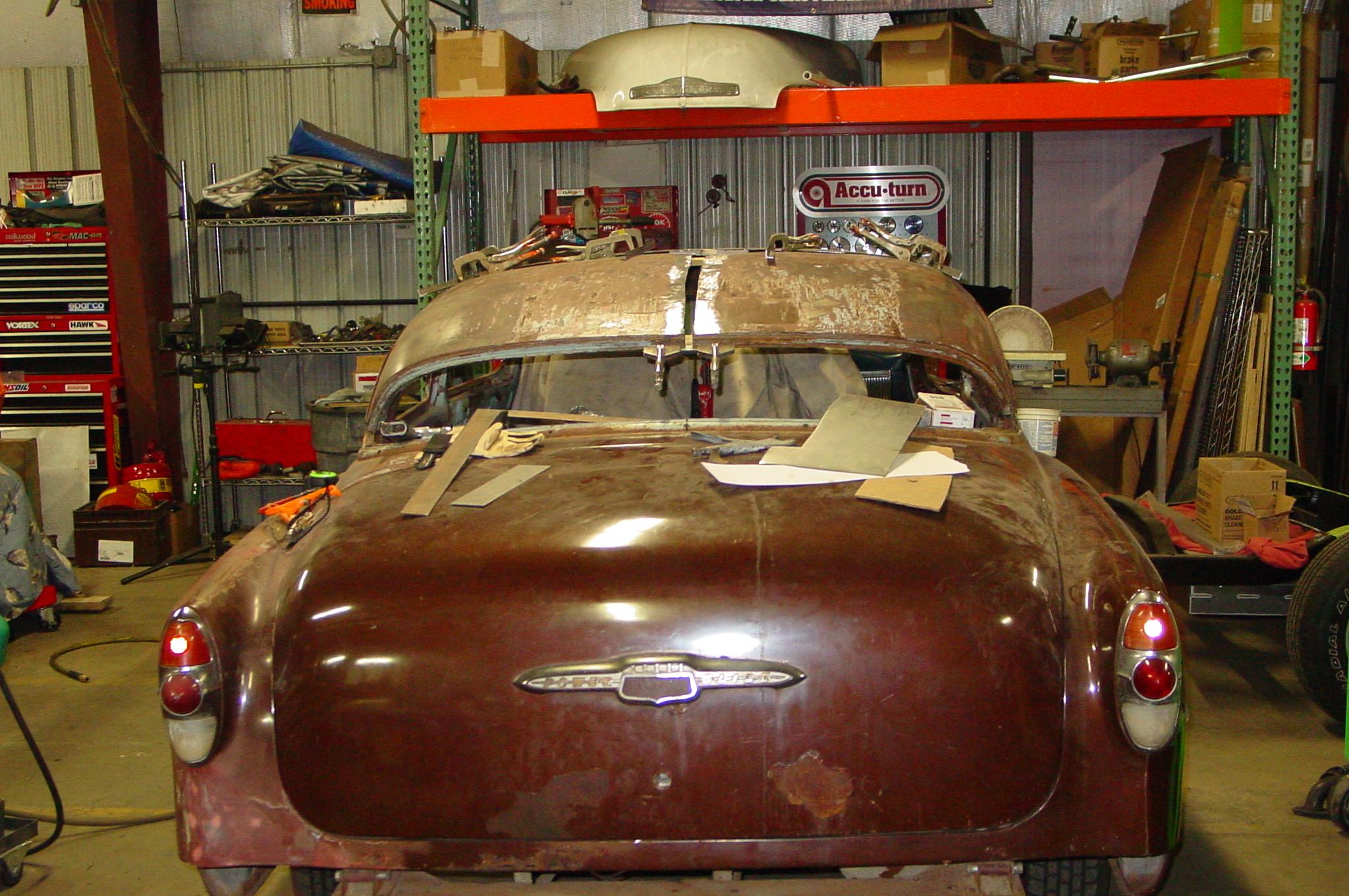 1953 Chevy Chop Top [ 5-1/2" ] With a 454 and TH400 | Midnight Hot Rods